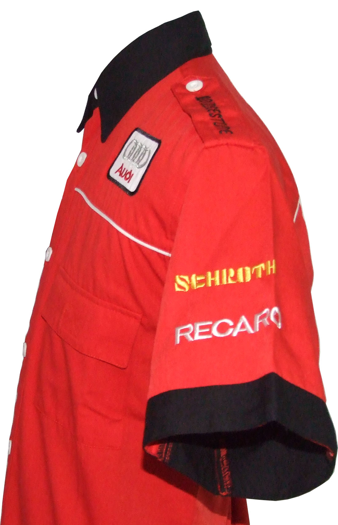Race Car Jackets. Audi Crew Shirt Red