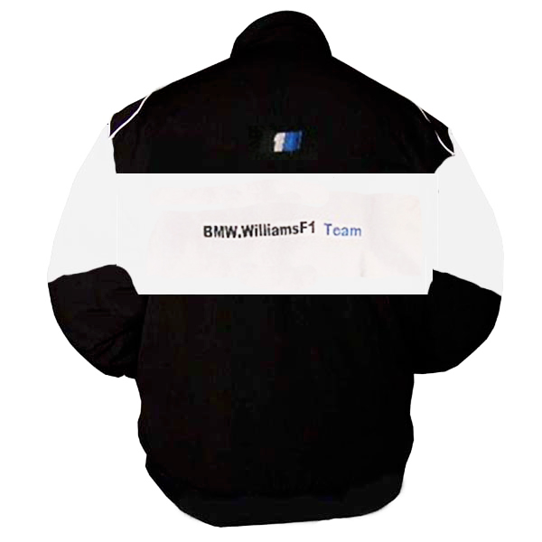 Race Car Jackets. BMW Williams Team F1 Racing Jacket Black and White