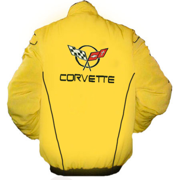 Race Car Jackets. Corvette C5 Racing Jacket Yellow