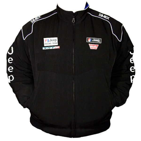 Race Car Jackets. Jeep SRT8 Racing Jacket Black