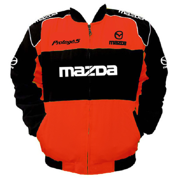 Race Car Jackets. Mazda Protege 5 Racing Jacket Red and Black