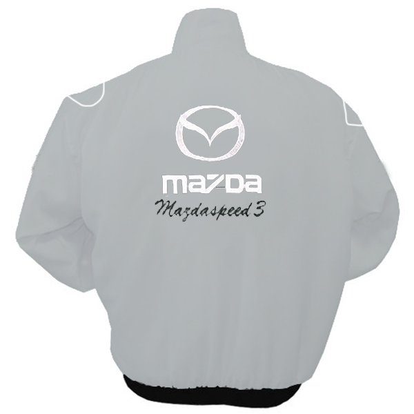 Race Car Jackets. Mazdaspeed3 Racing Jacket Light Gray