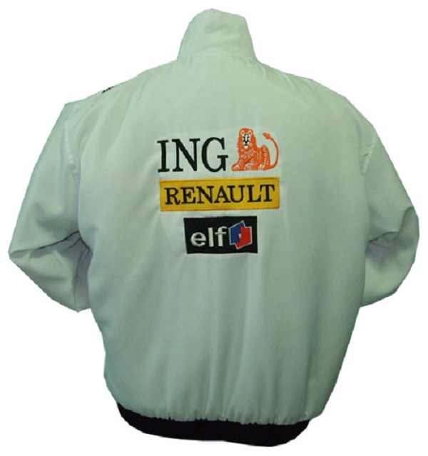 Race Car Jackets. Renault ING F1 Racing Jacket White